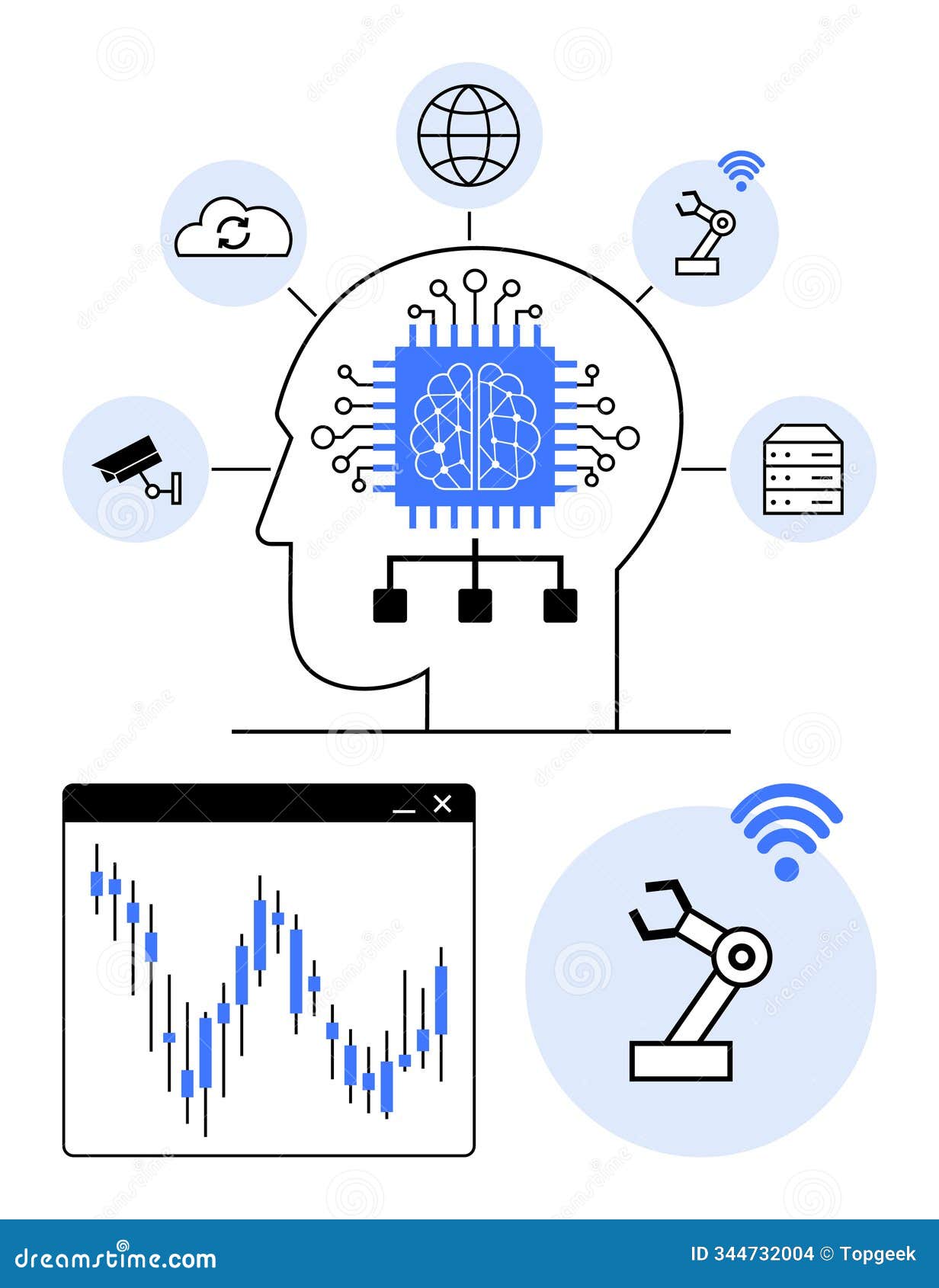 Integrated Graph Paper Machine Cartoon Vector | CartoonDealer.com ...