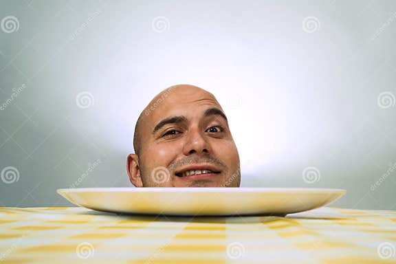 Human head on plate stock image. Image of people, idea - 29306597