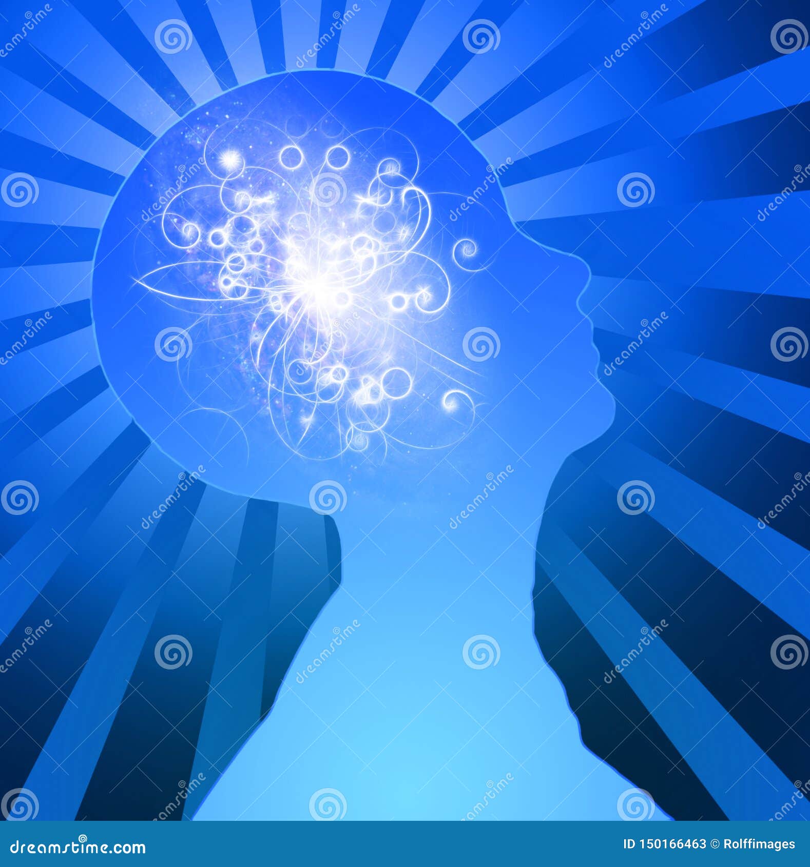 Power of Mind stock illustration. Illustration of envision - 150166463