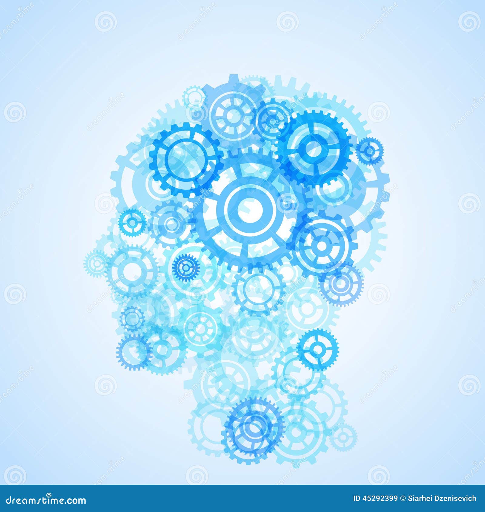 Head Shape Overthinking Concept Vector Illustration | CartoonDealer.com ...