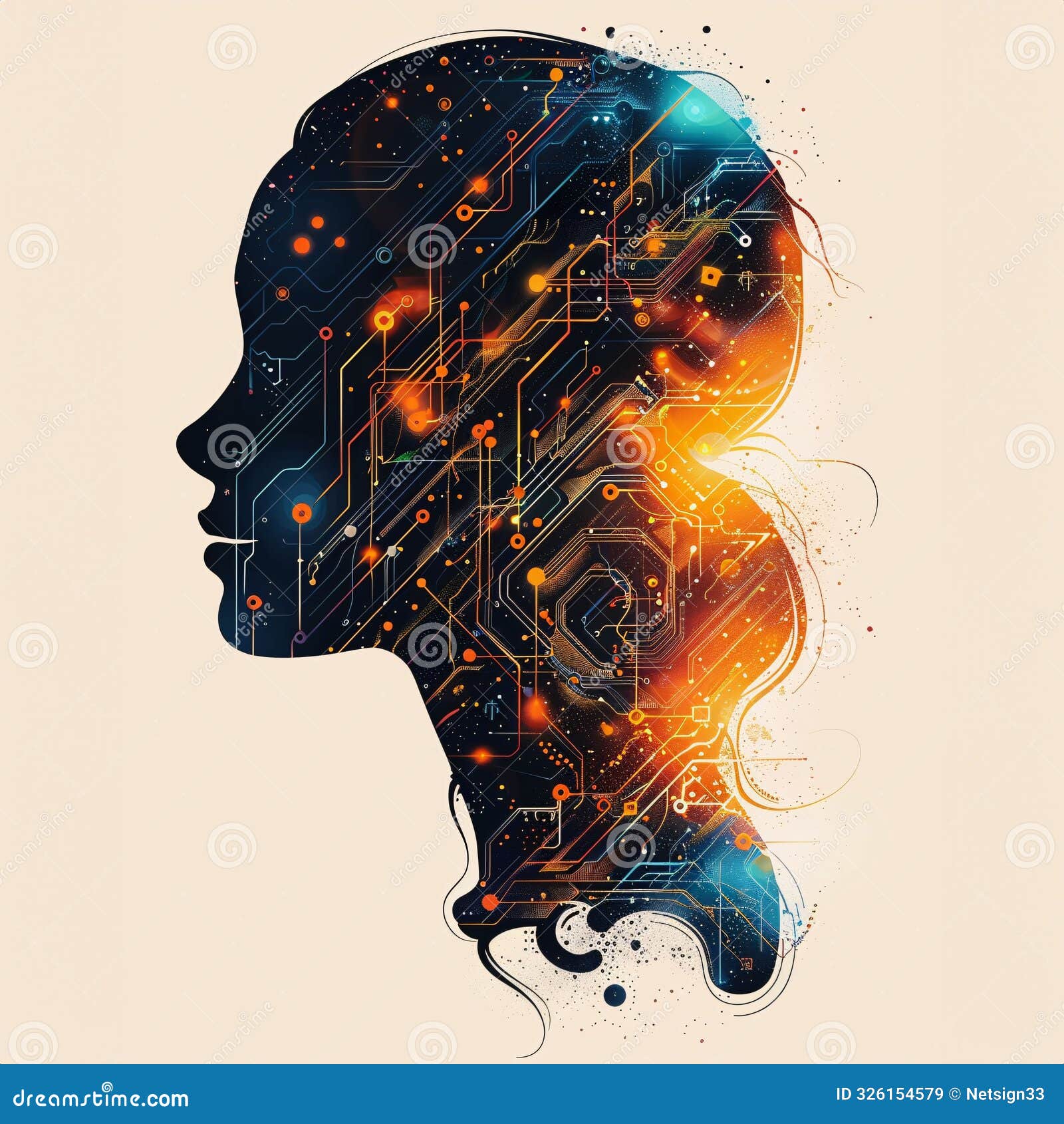 A Human Head Silhoutte With Shoulders - A Silhouette Of A Womans Head ...