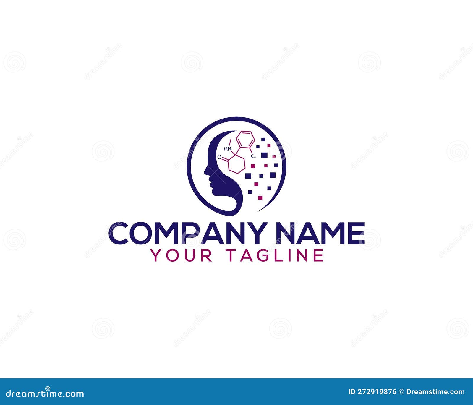 Human Head Smart Technology Logo Design. Stock Vector - Illustration of ...