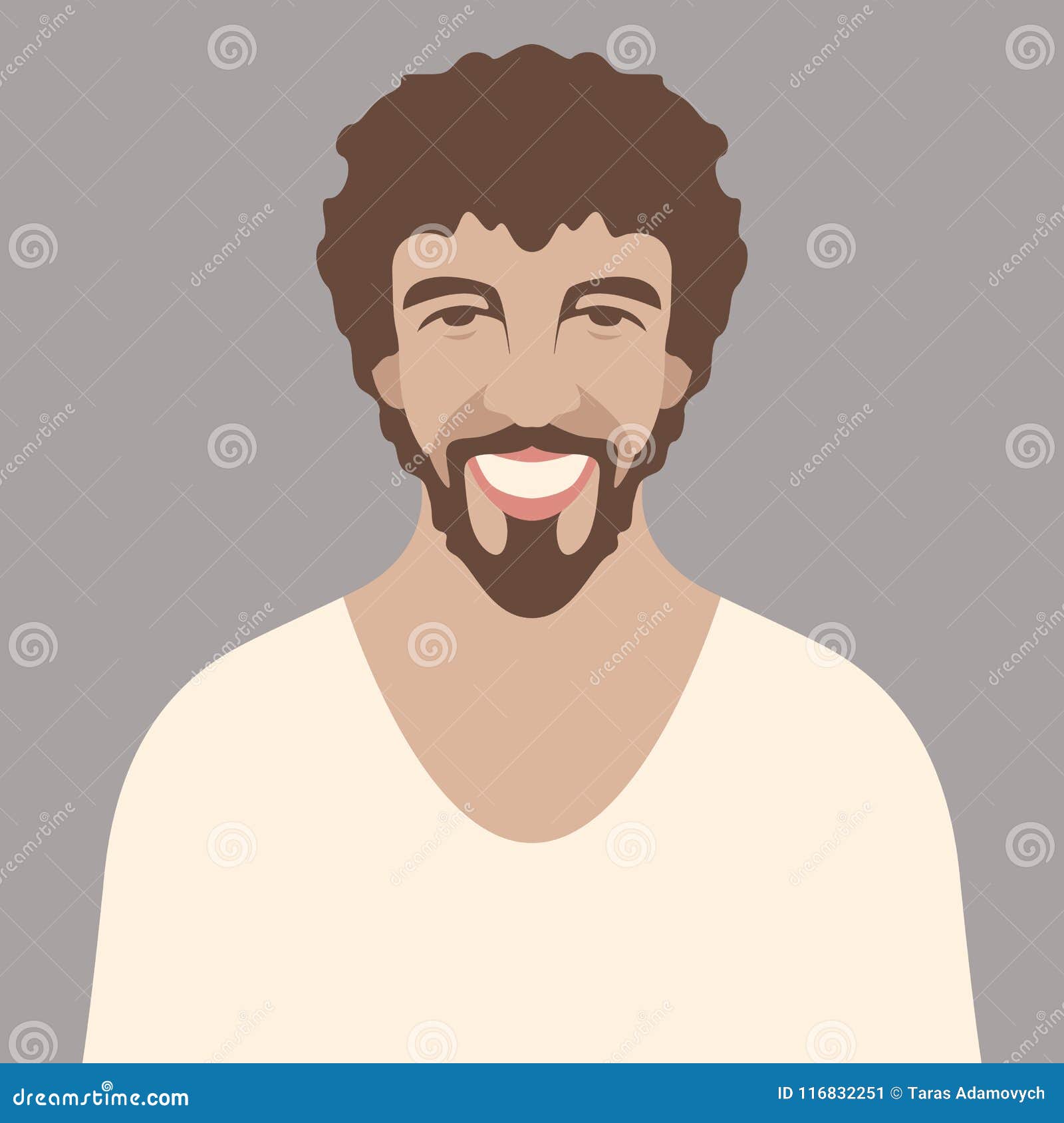 Human Head Smiling Face Avatars Vector Illustration Stock Vector ...