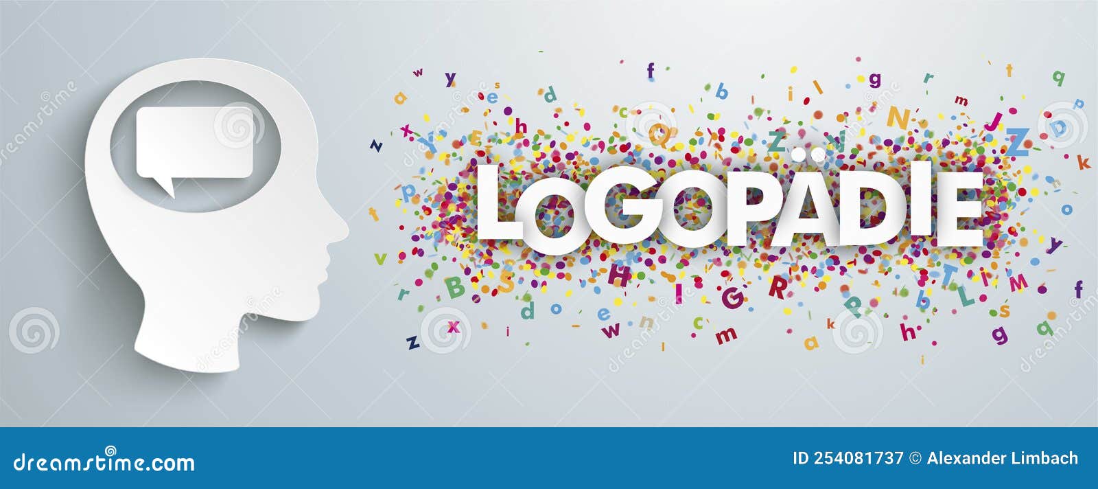 Human Head Speech Bubble Logo Header Stock Vector - Illustration of ...