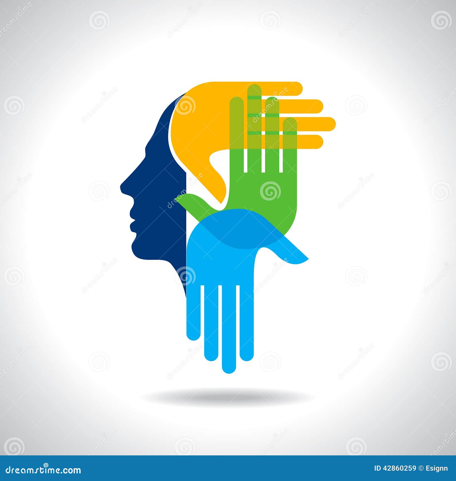 Human Head Thinking a New Idea Stock Vector - Illustration of ...