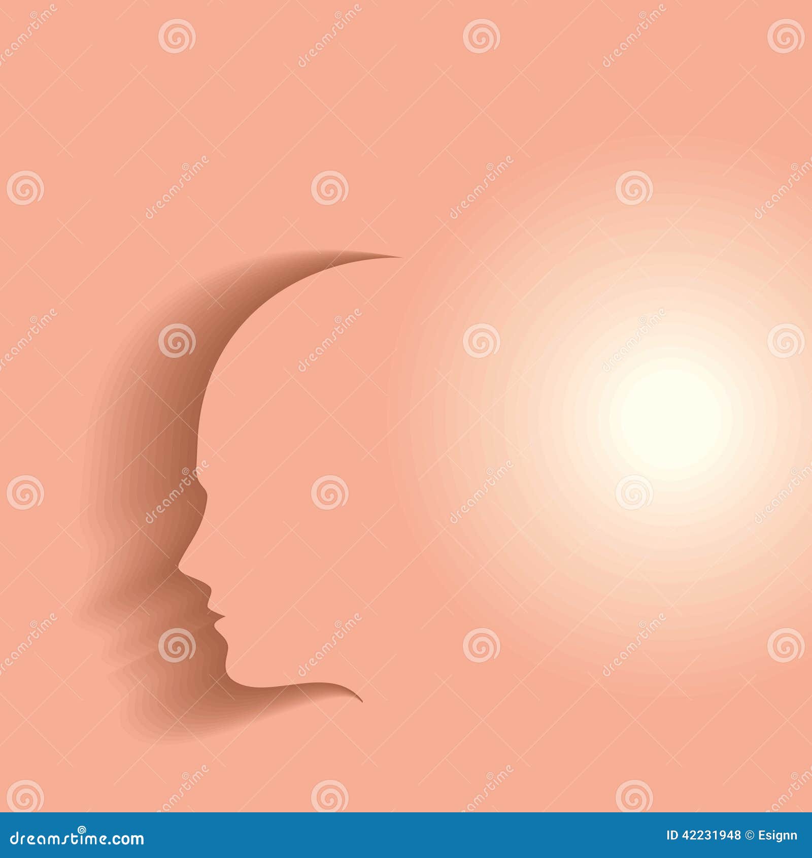 A Human Head Thinking New Idea Stock Vector - Illustration of invention ...
