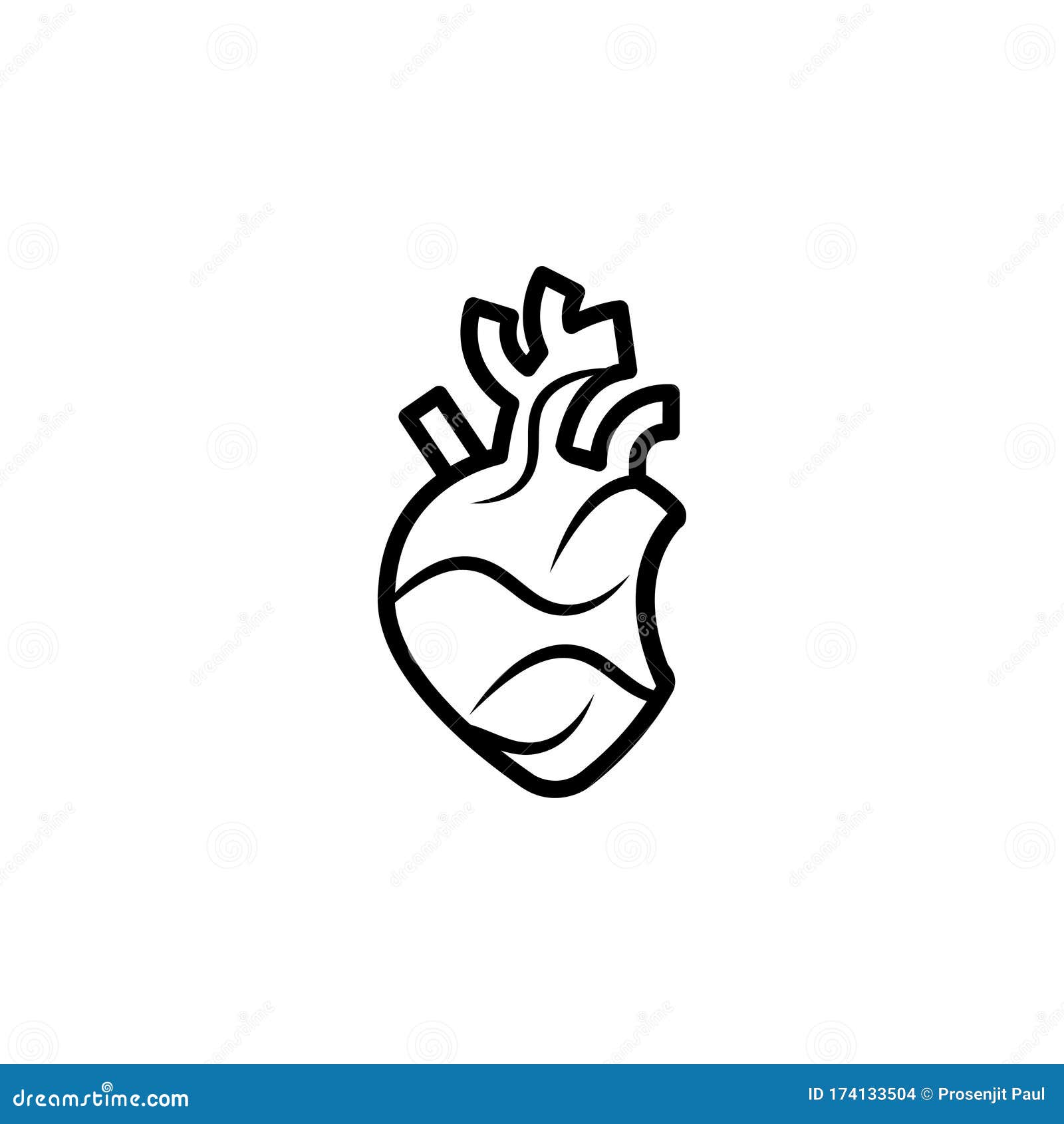Human heart damage icon stock vector. Illustration of human - 174133504