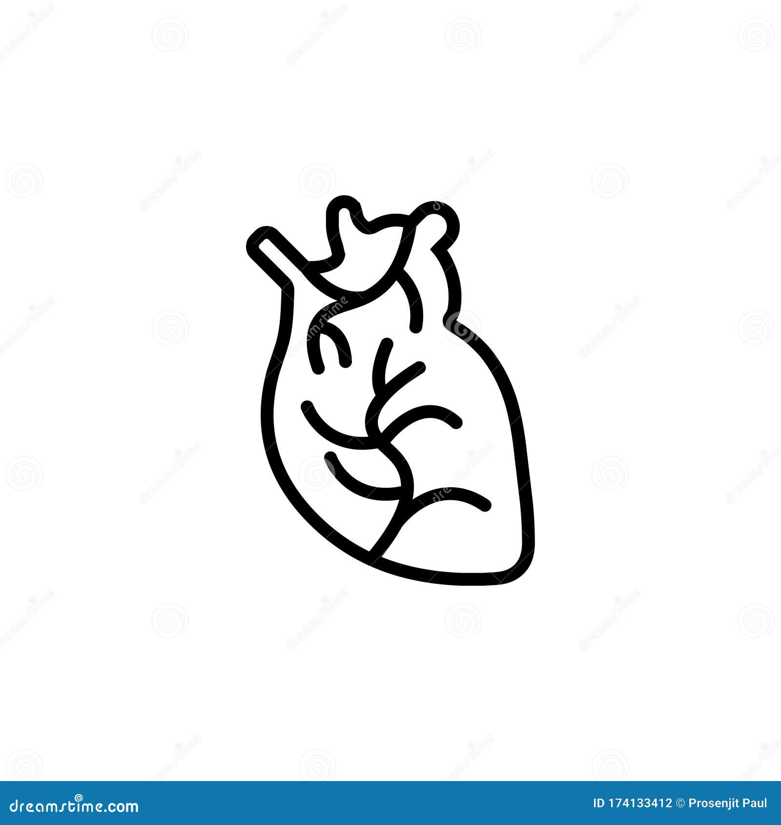 Human Heart Icon Vector Design Stock Vector - Illustration of graphic ...