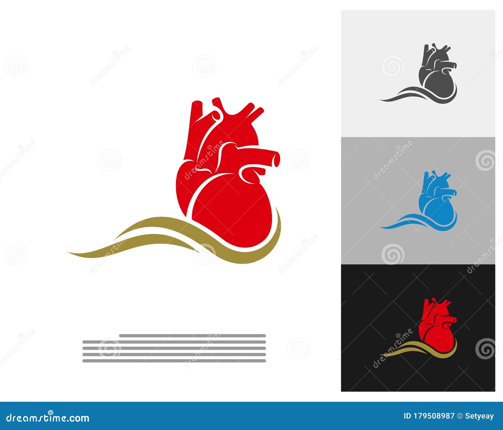 Human Heart Logo Vector Template, Creative Human Heart Logo Design ...