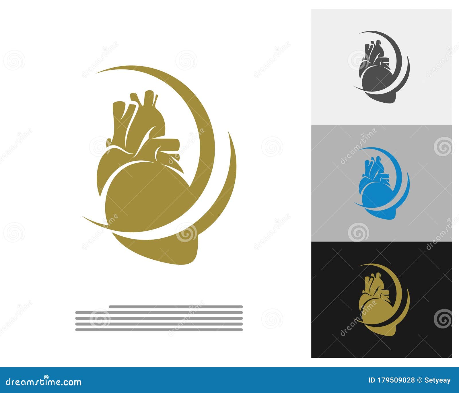 Human Heart Logo Vector Template, Creative Human Heart Logo Design ...