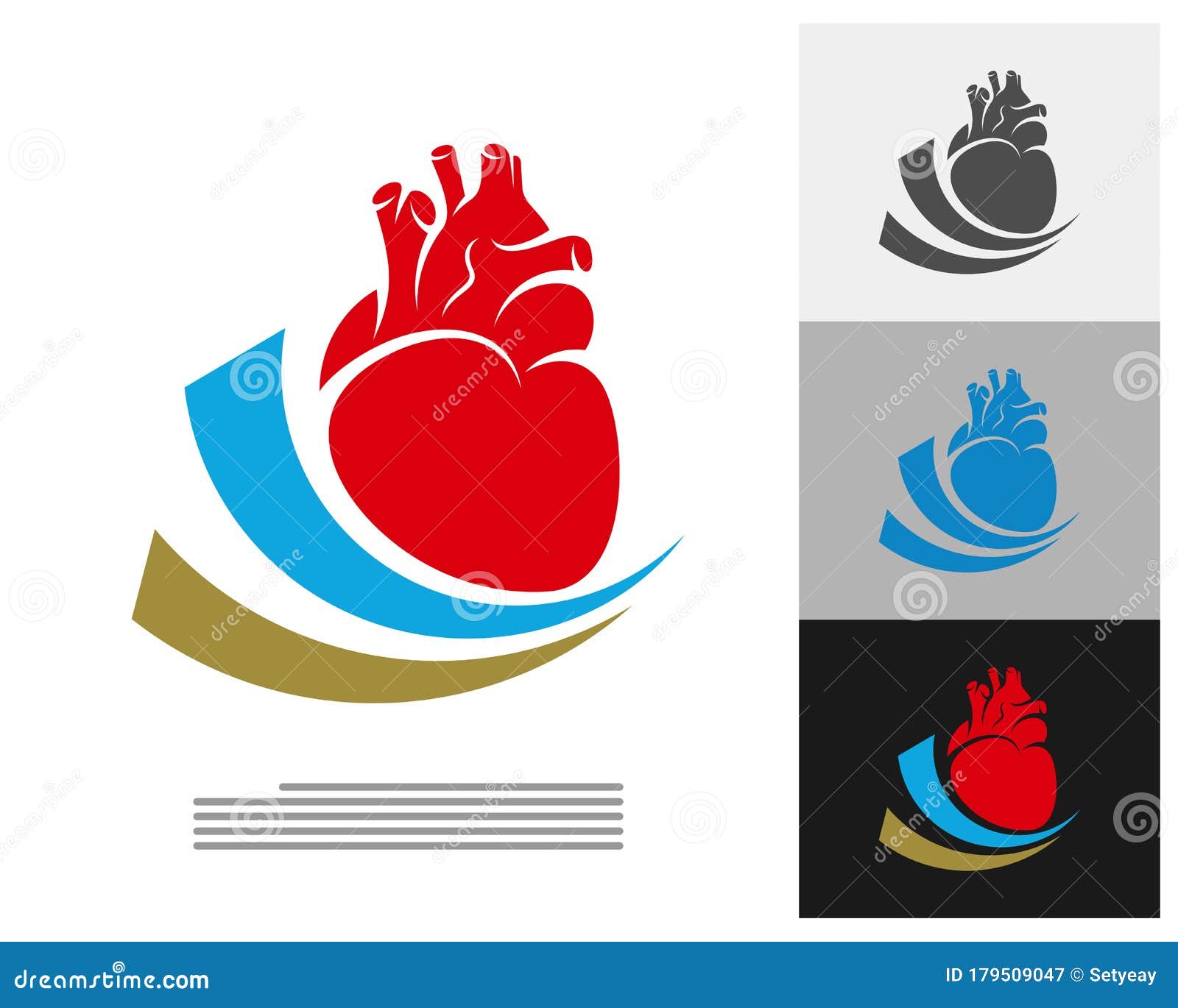 Human Heart Logo Vector Template, Creative Human Heart Logo Design ...
