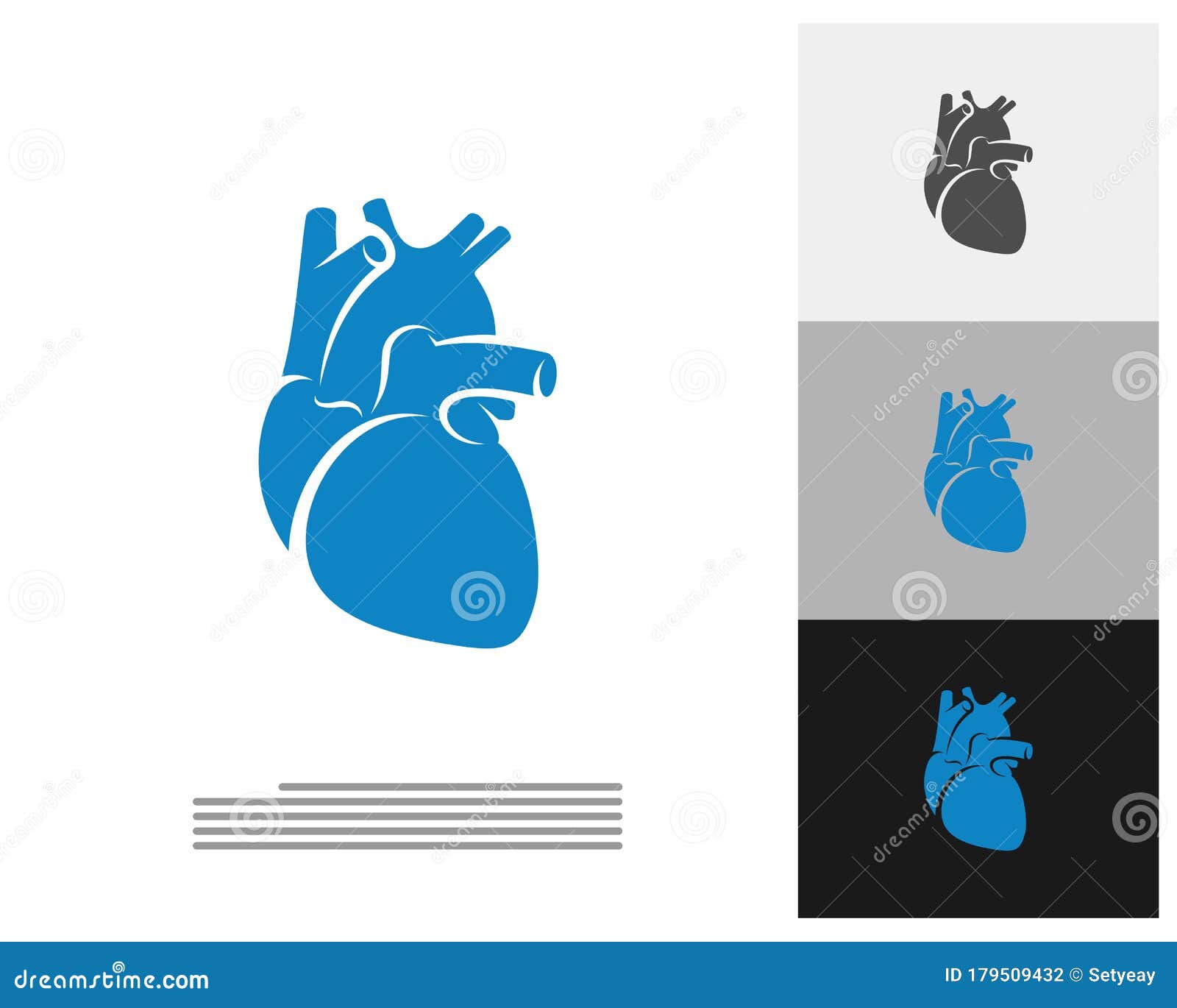 Human Heart Logo Vector Template, Creative Human Heart Logo Design ...