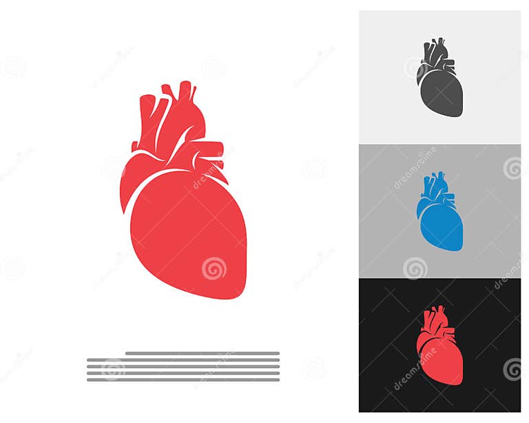 Human Heart Logo Vector Template, Creative Human Heart Logo Design ...