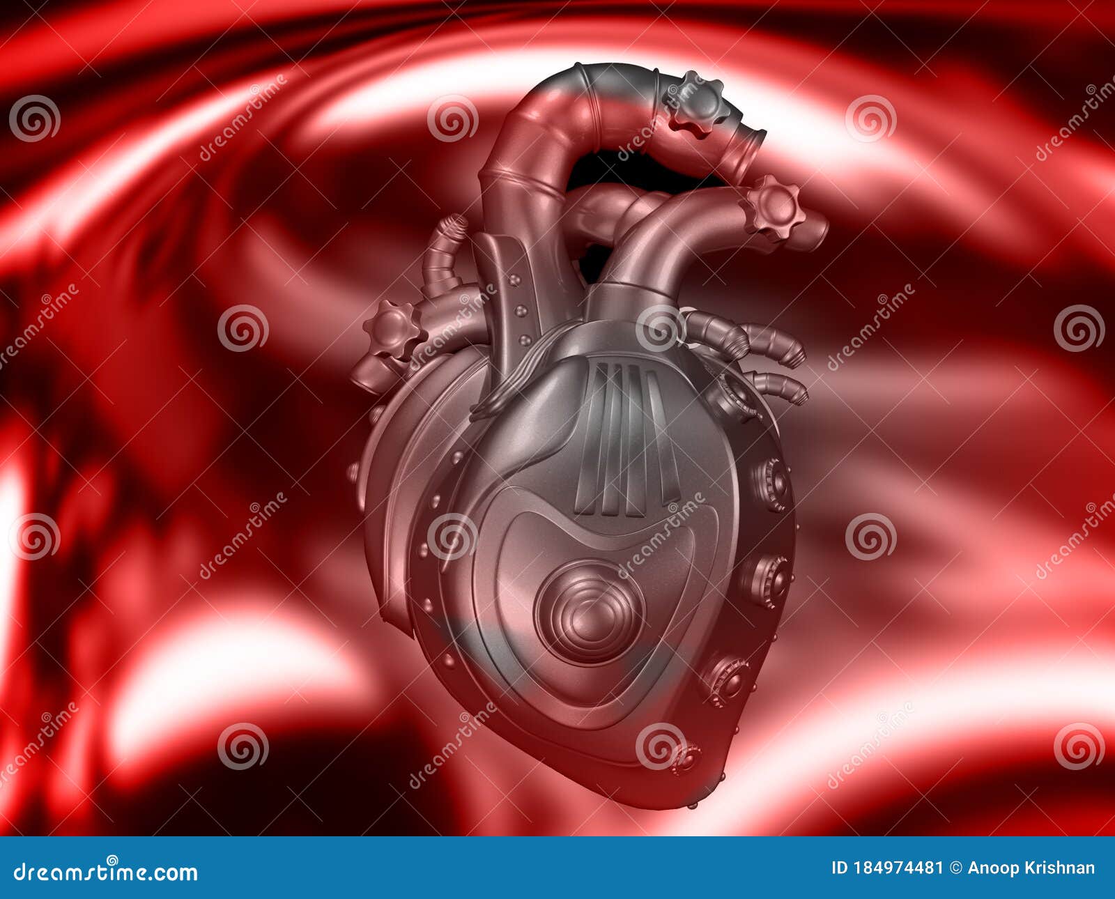 Mechanical heart stock illustration. Illustration of clockwork - 184974481