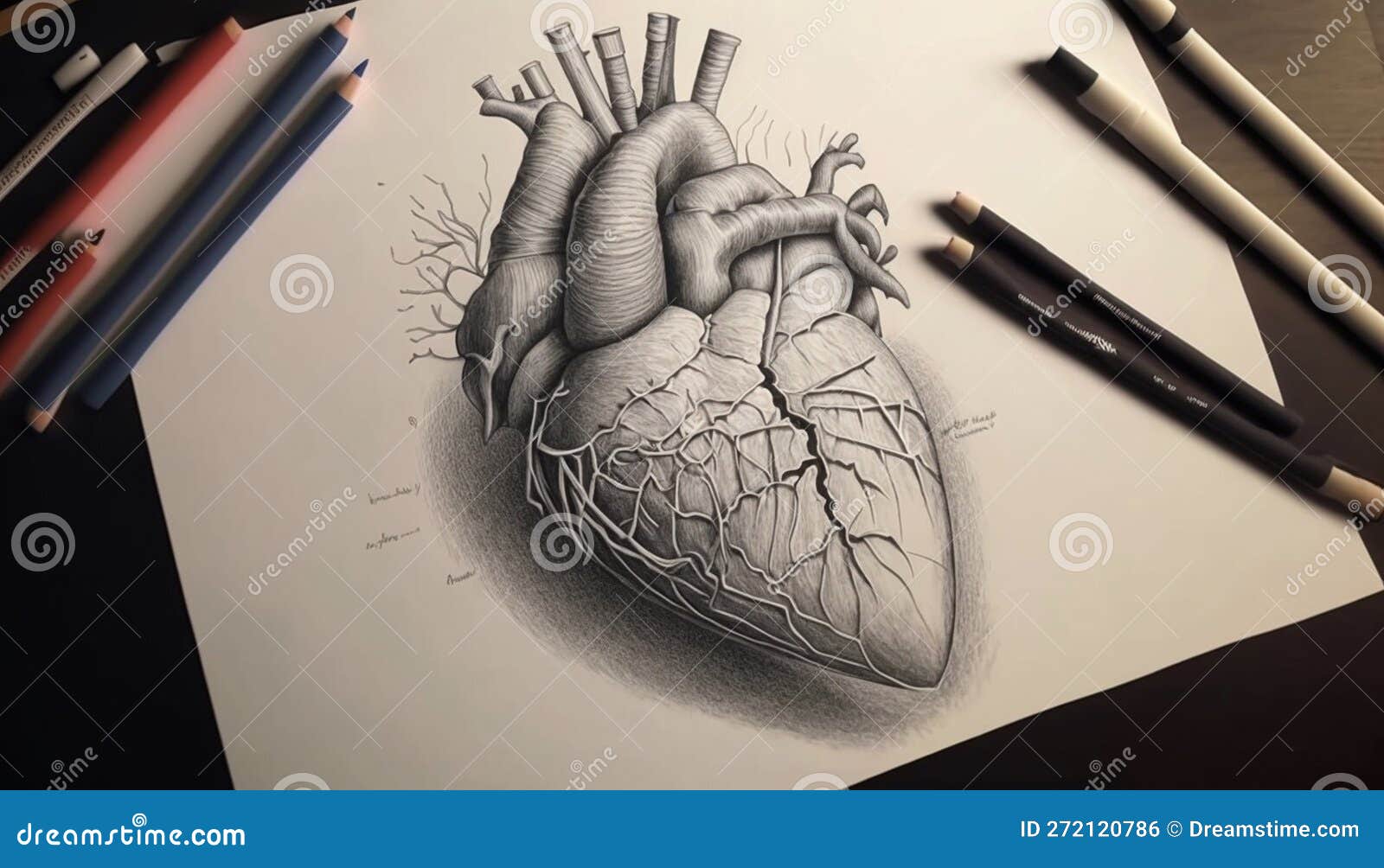 Corazon Dibujo A Lapiz