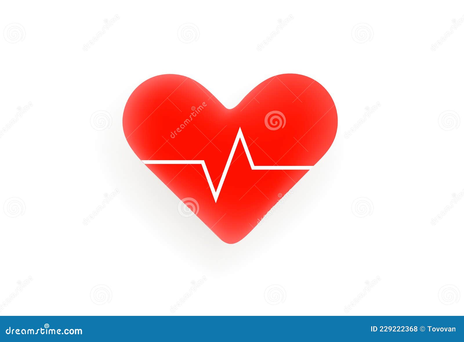 Human Heart Symbol with Pulse Stock Vector - Illustration of concept ...