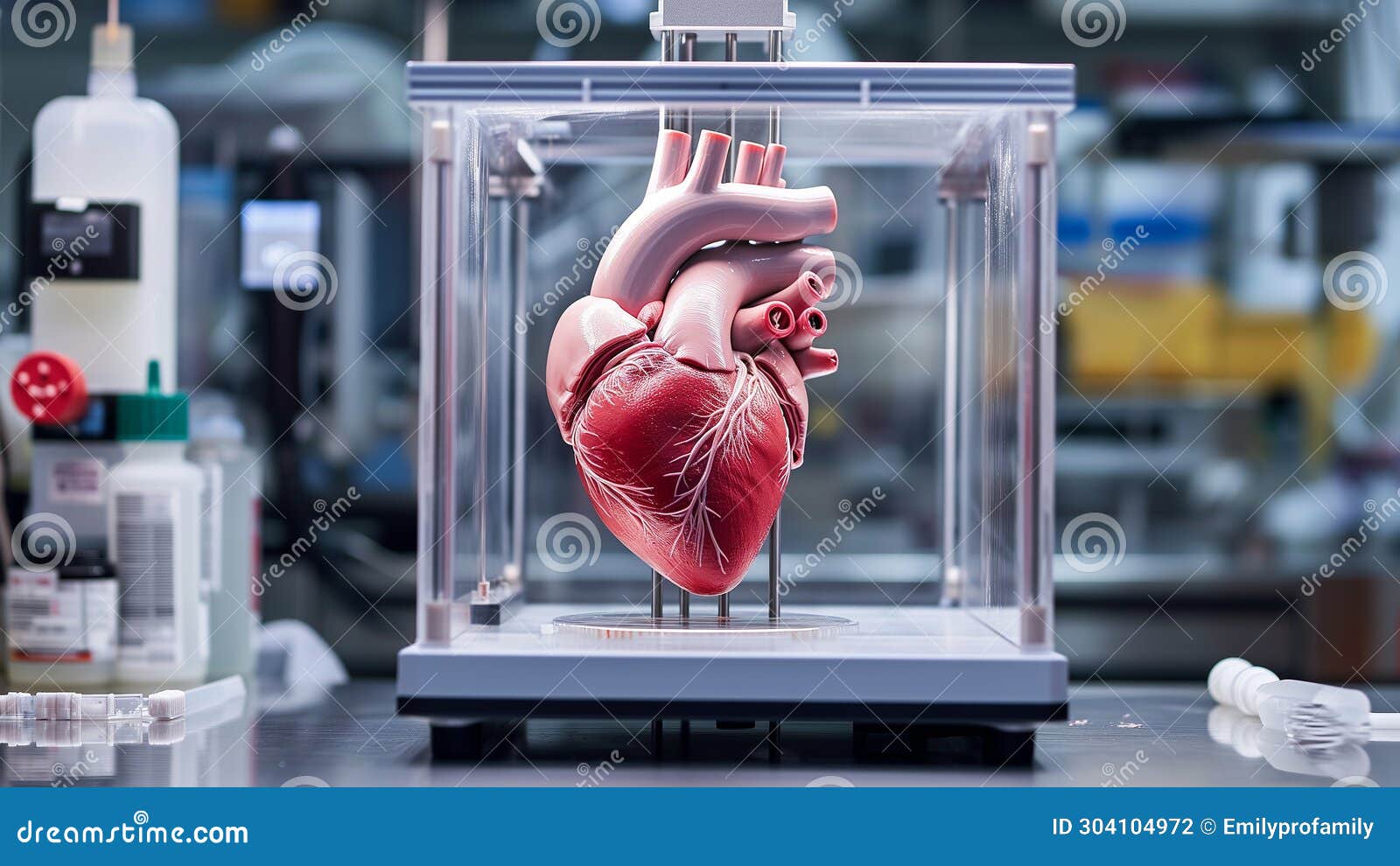 A Human Heart Takes Shape on a Cutting-edge 3D Printer in Hospital Lab ...