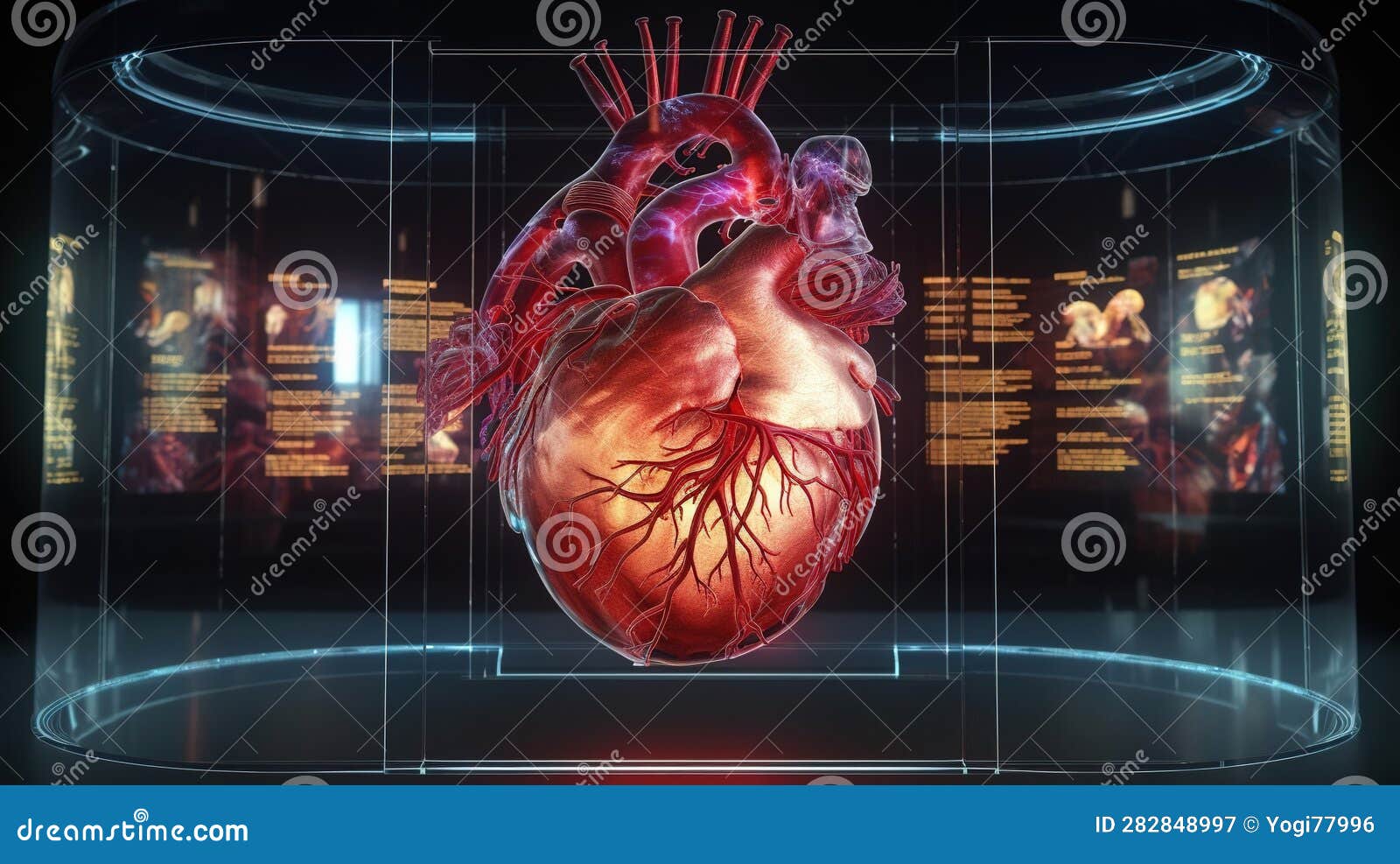 A Human Heart With The Visual Notes Representations,scientific Type Of ...