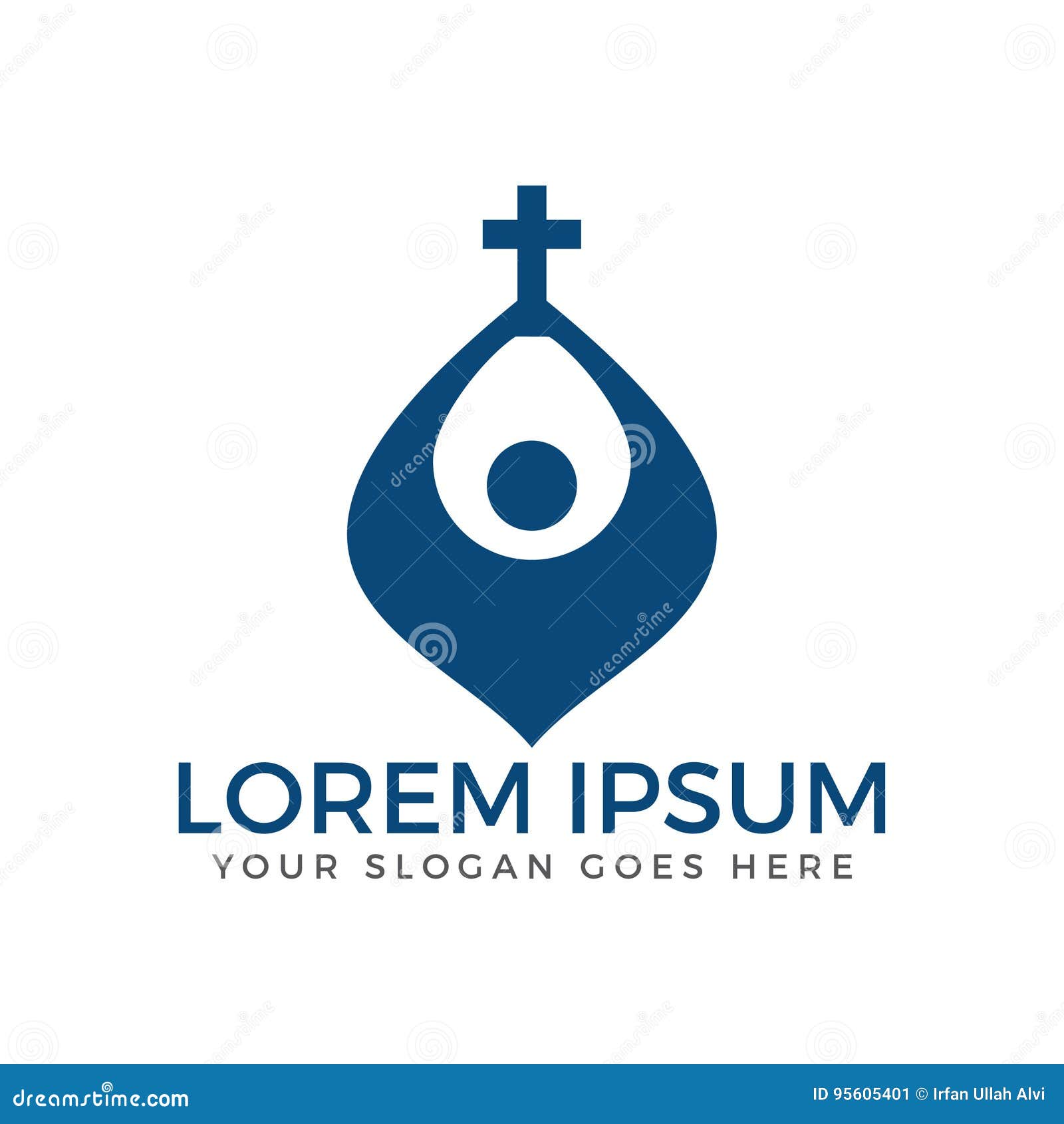 Human Holding Cross Logo Design. Stock Vector - Illustration of ...