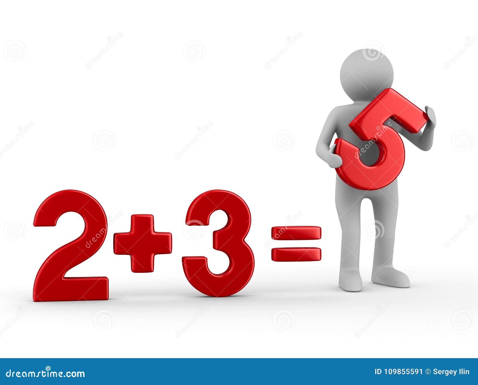 Human Holding Right Answer. Isolated 3D Illustration Stock Illustration ...