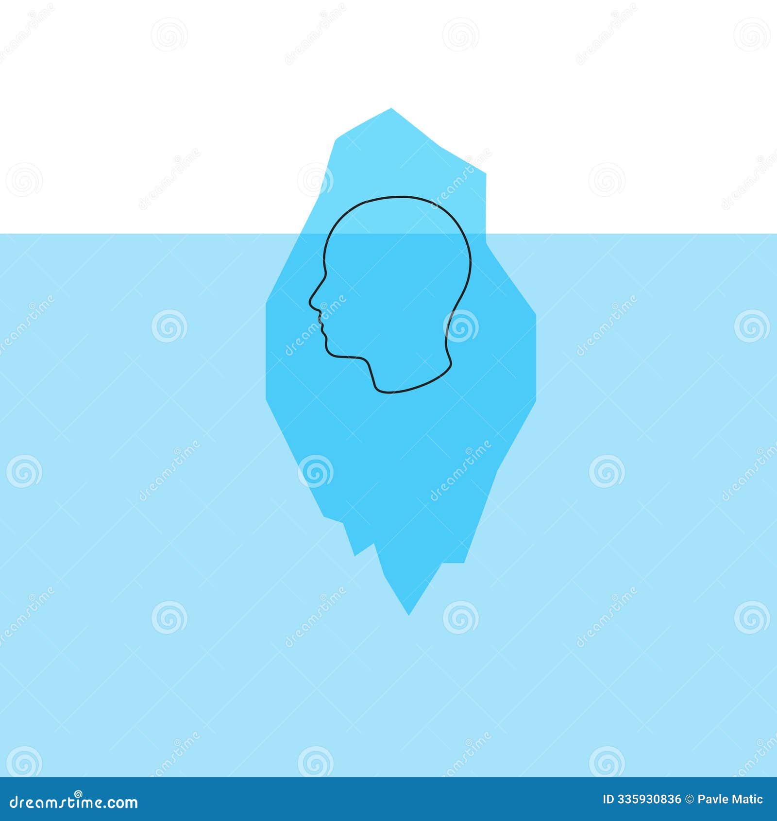 Human iceberg icon stock illustration. Illustration of logo - 335930836