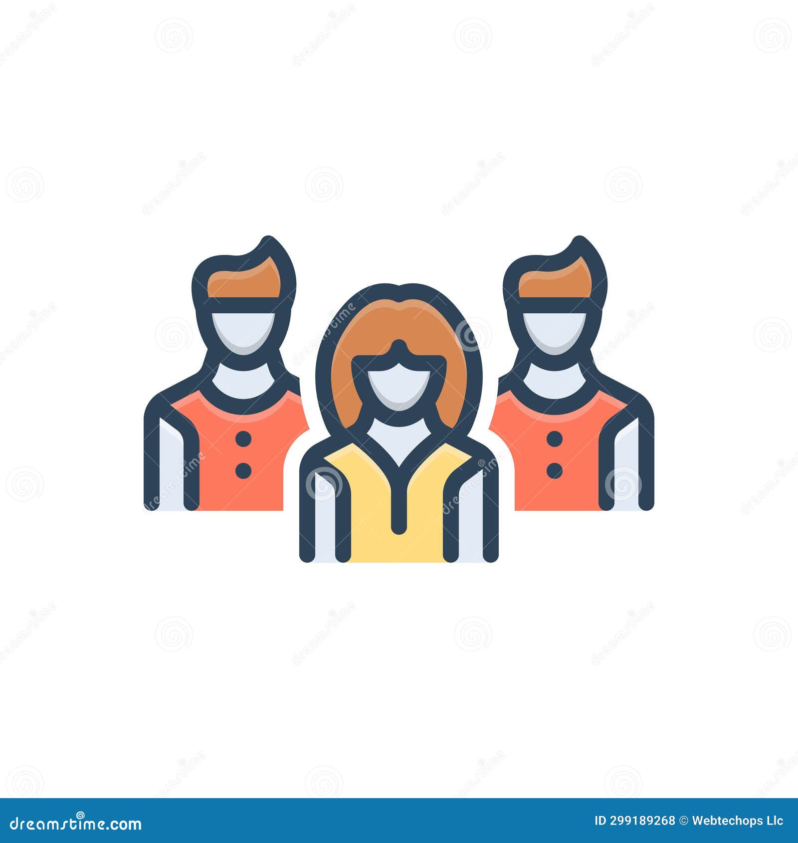 Staff User Visitors Rotation Icon, Return Loyalty Customers Vector ...