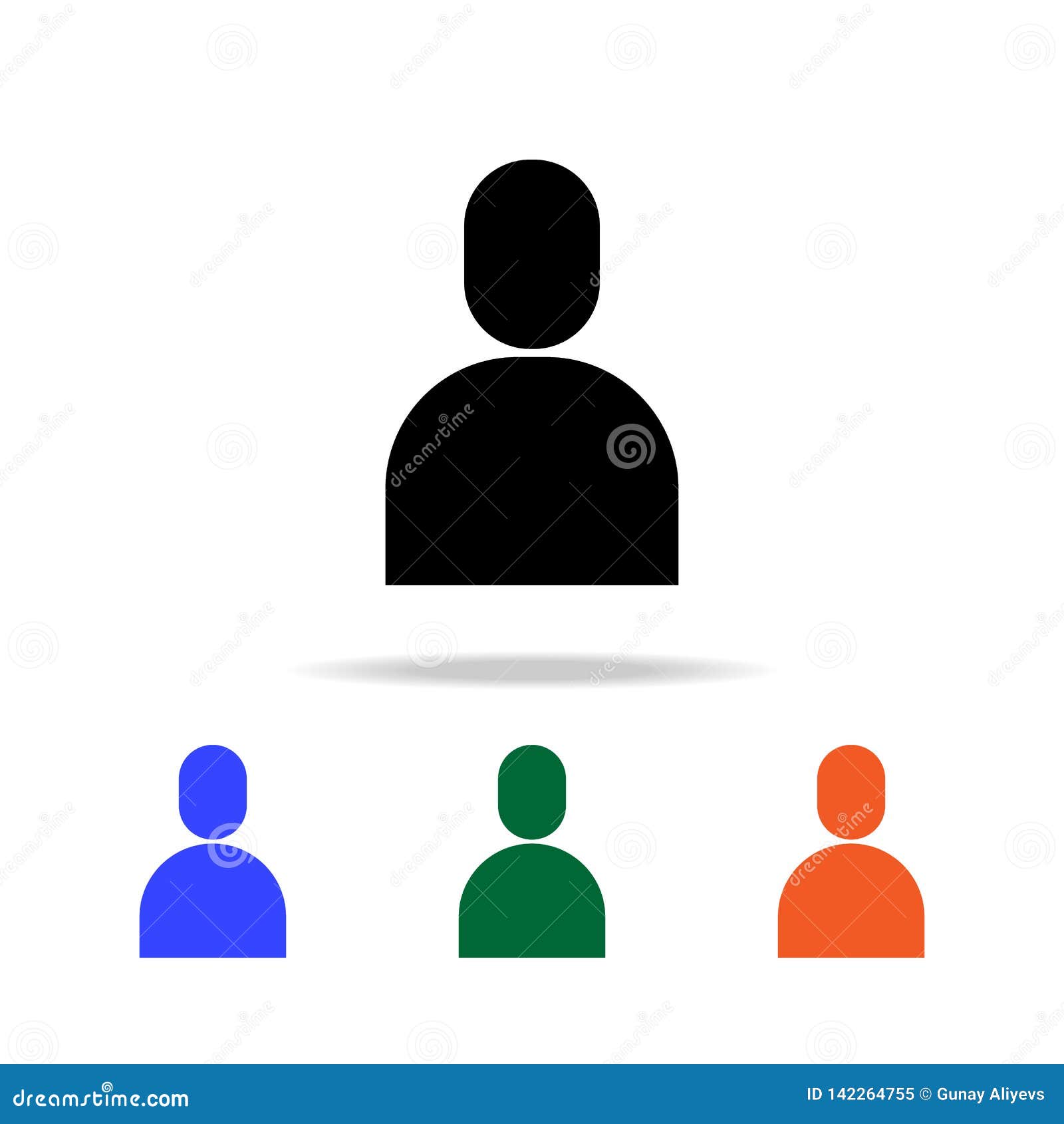 Human Icon. Elements of Simple Web Icon in Multi Color. Premium Quality ...