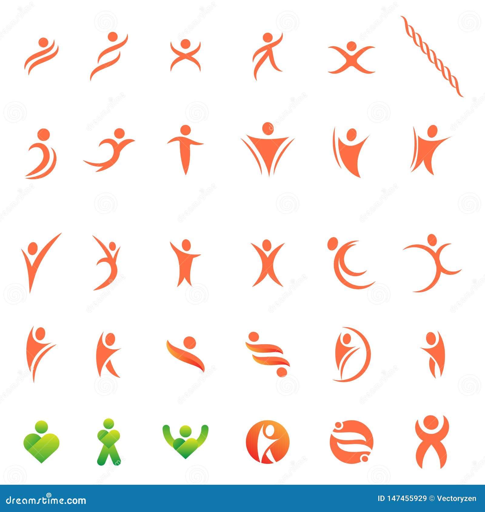 Human Icon Logo Design Template Vector Illustration Stock Vector ...