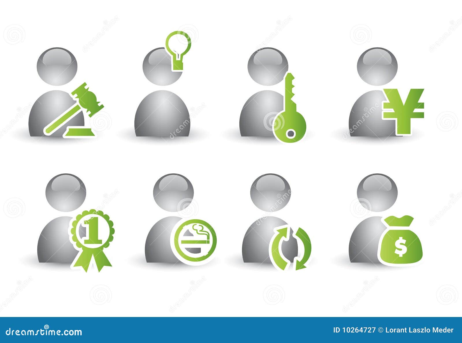 Human icon set stock vector. Illustration of people, characters - 10264727