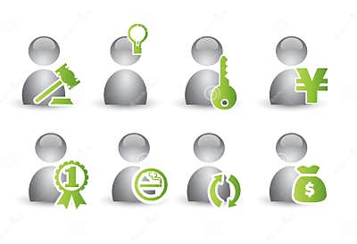 Human icon set stock vector. Illustration of people, characters - 10264727