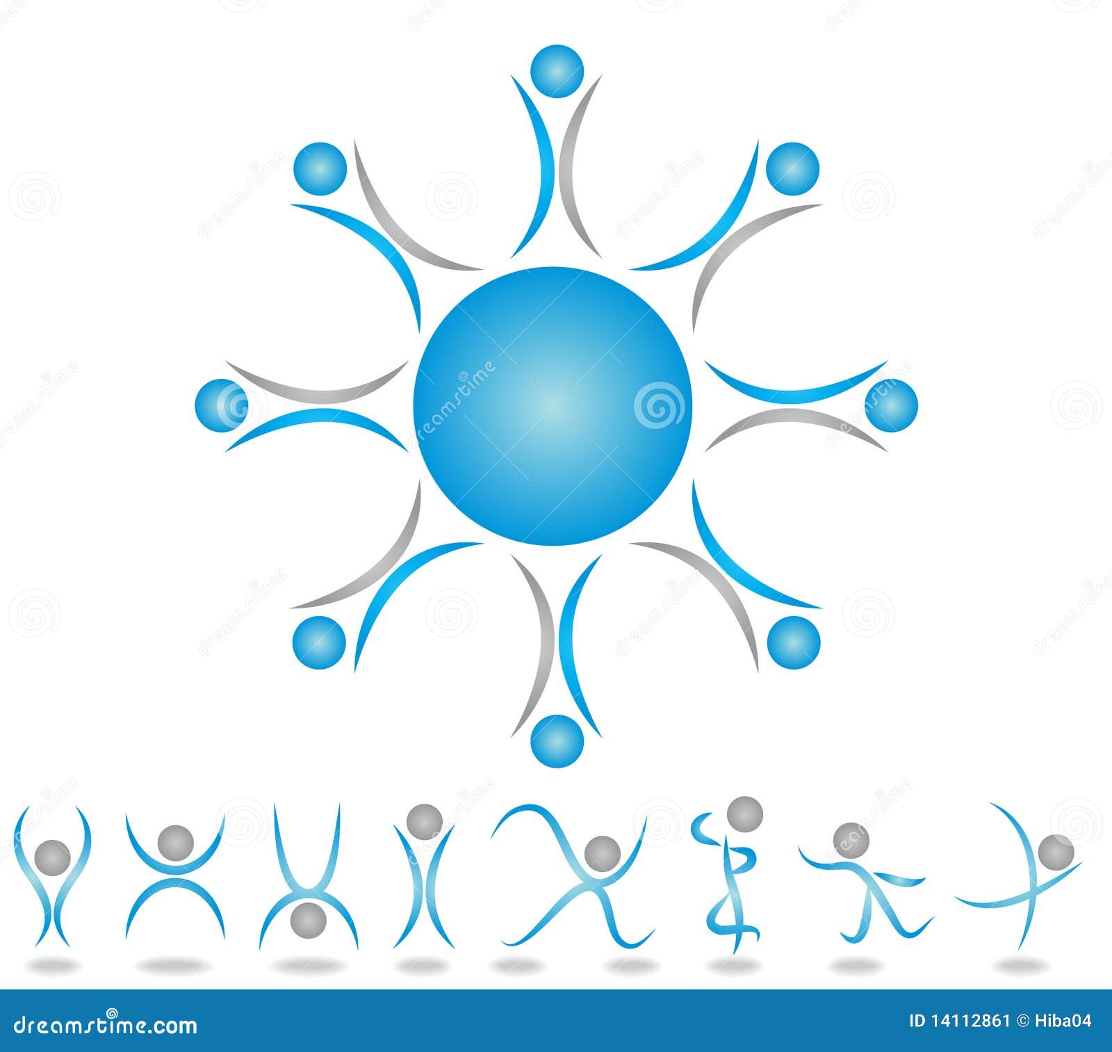 Human Icons stock vector. Illustration of business, world - 14112861