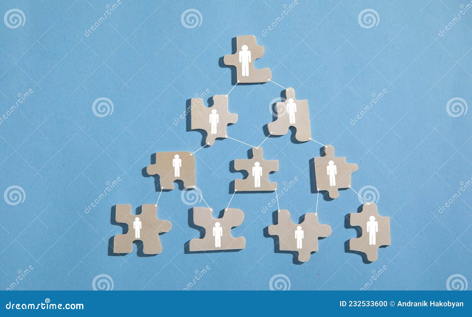 Human Icons on Jigsaw Puzzle. Teamwork Stock Photo - Image of puzzle ...