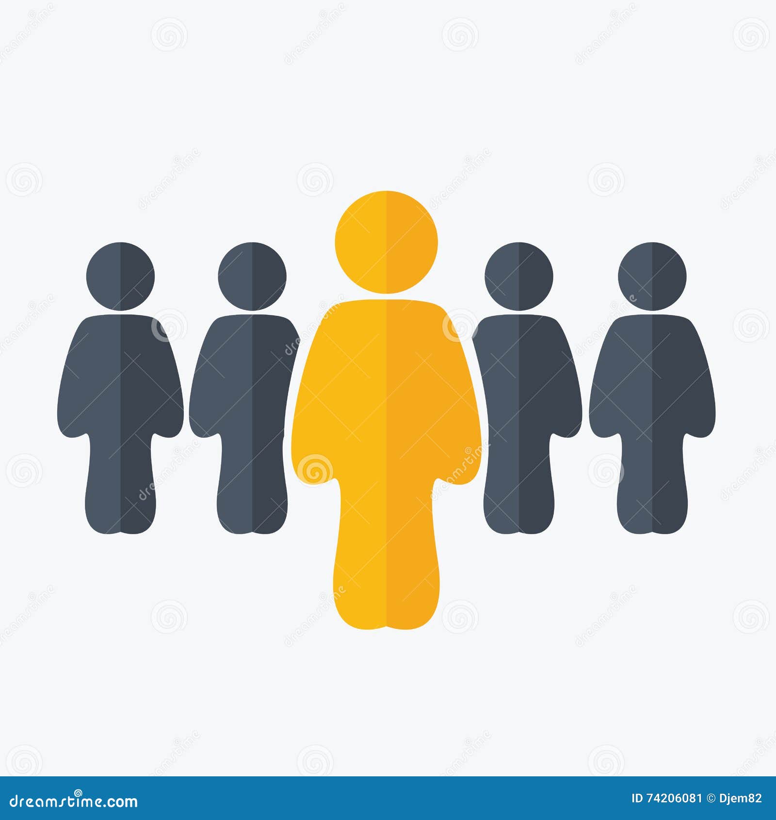 Human icons on the white stock vector. Illustration of people - 74206081