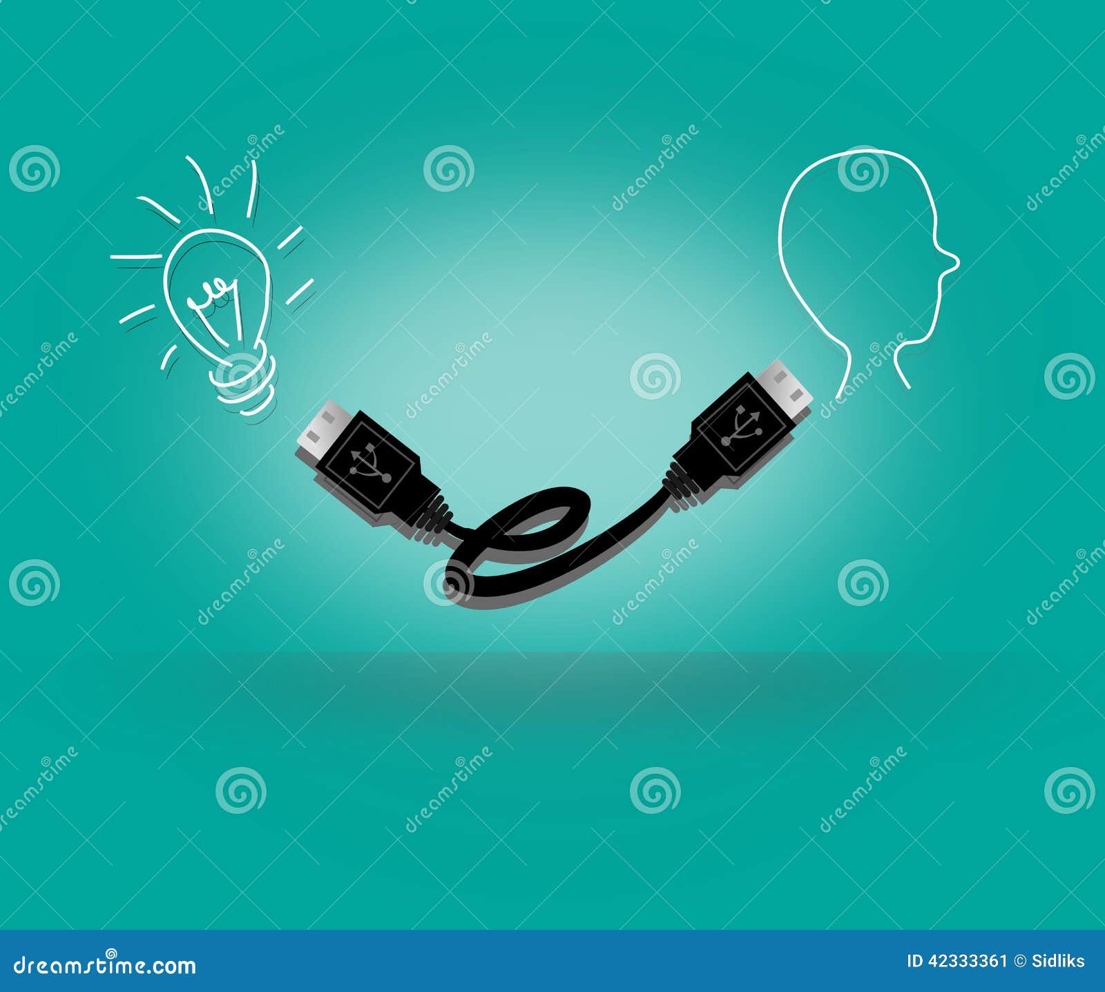 Human ideas stock illustration. Illustration of technology - 42333361