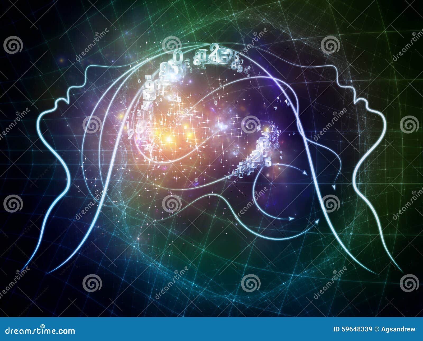 Human Illusions stock illustration. Illustration of arrangement - 59648339