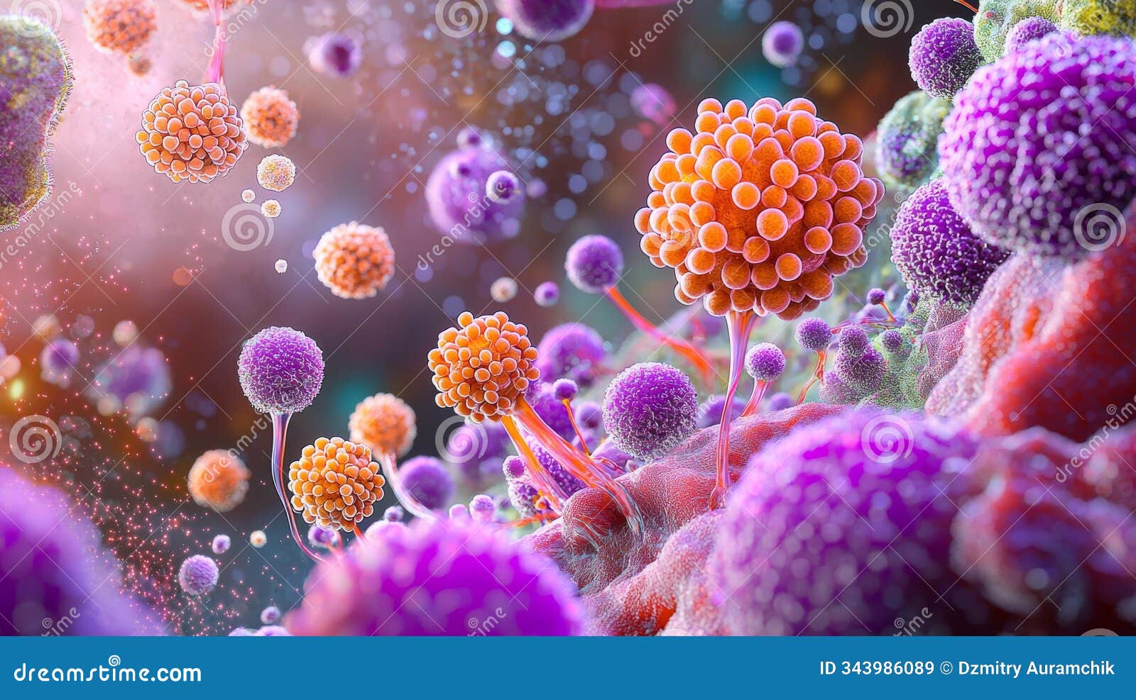 The Human Immune Response, Displayed Scientifically As White Blood ...