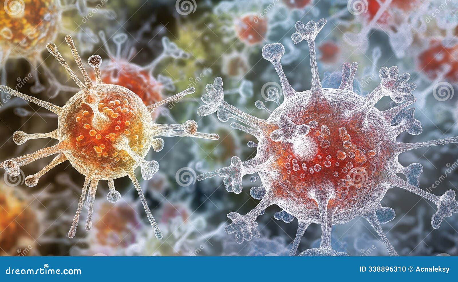 Human Immune System in Action, Fighting Off Pathogens Stock Photo ...