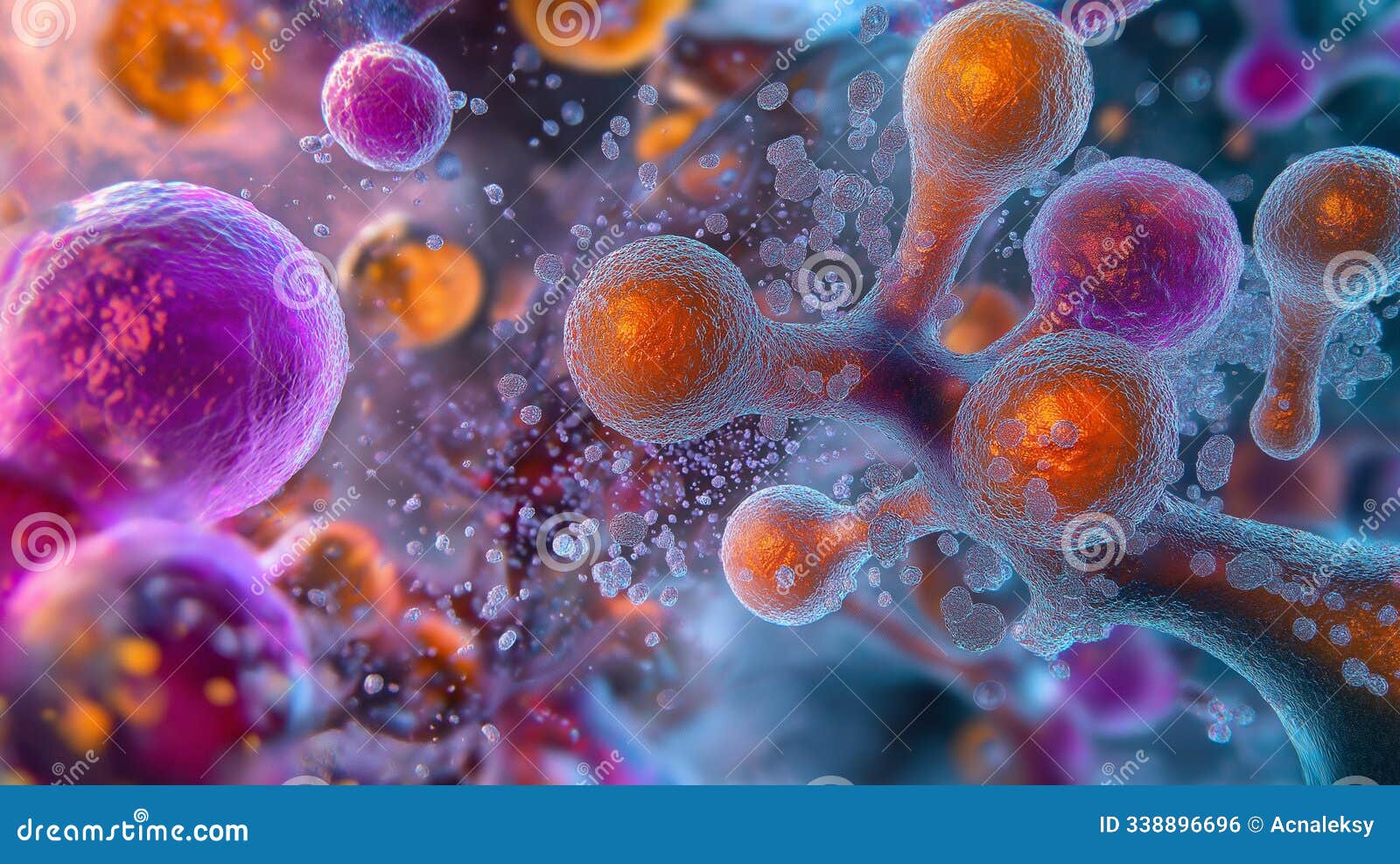 Human Immune System in Action, Fighting Off Pathogens Stock Photo ...