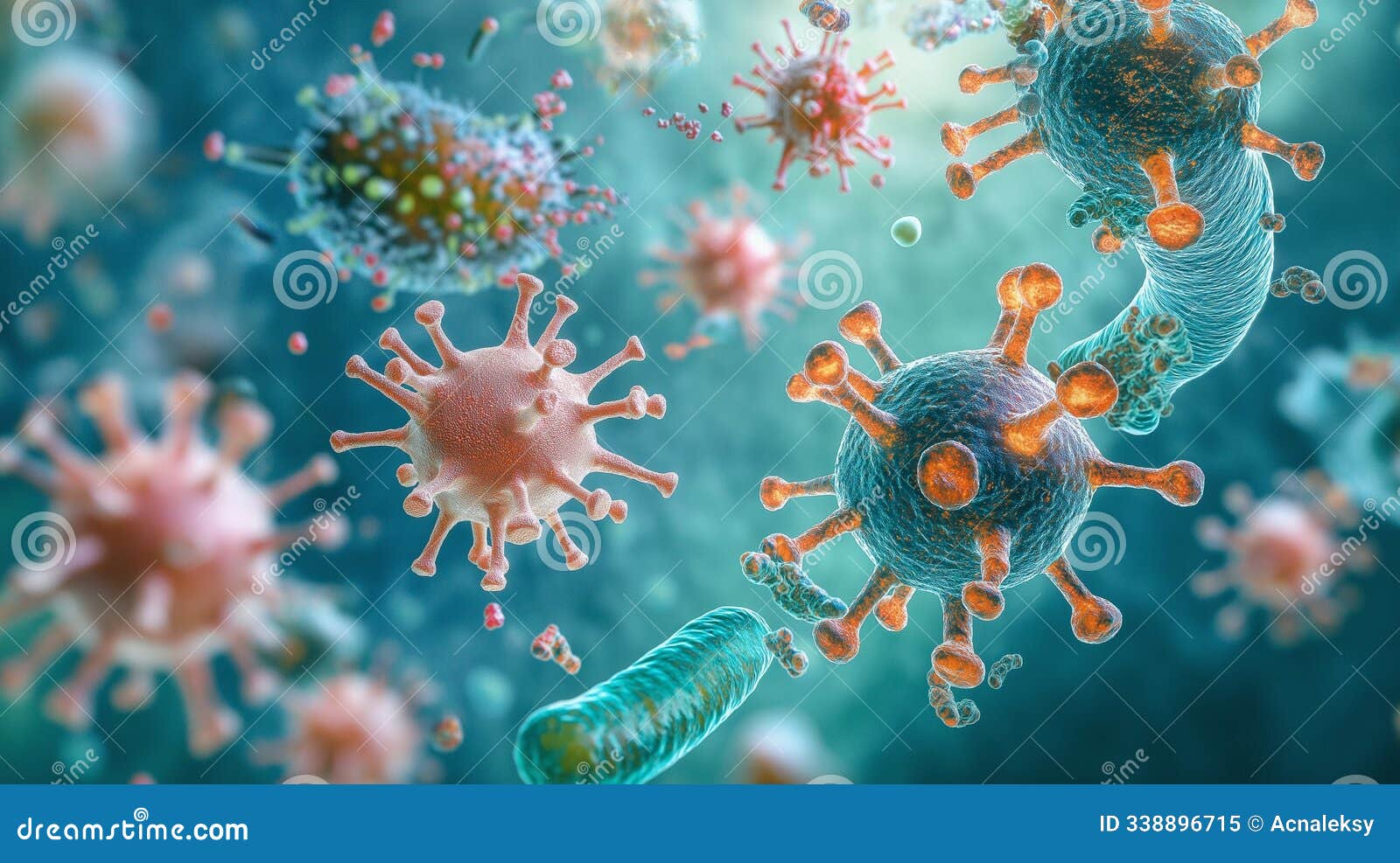 Human Immune System in Action, Fighting Off Pathogens Stock Image ...