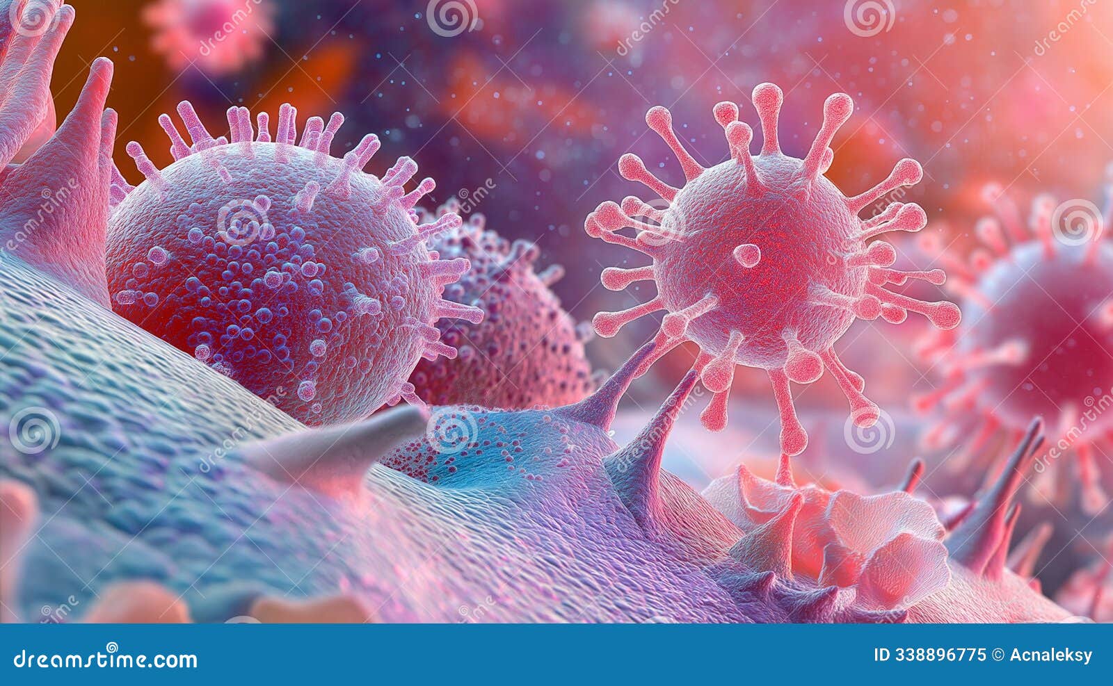 Human Immune System in Action, Fighting Off Pathogens Stock Image ...