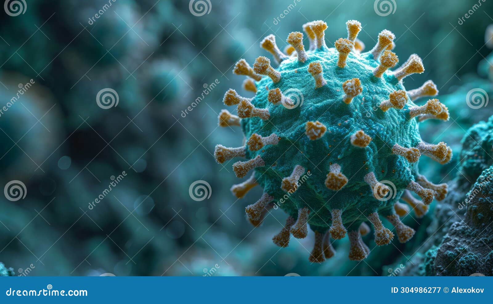 Human Immunodeficiency Virus (HIV) Under a Microscope AI Generated AI ...