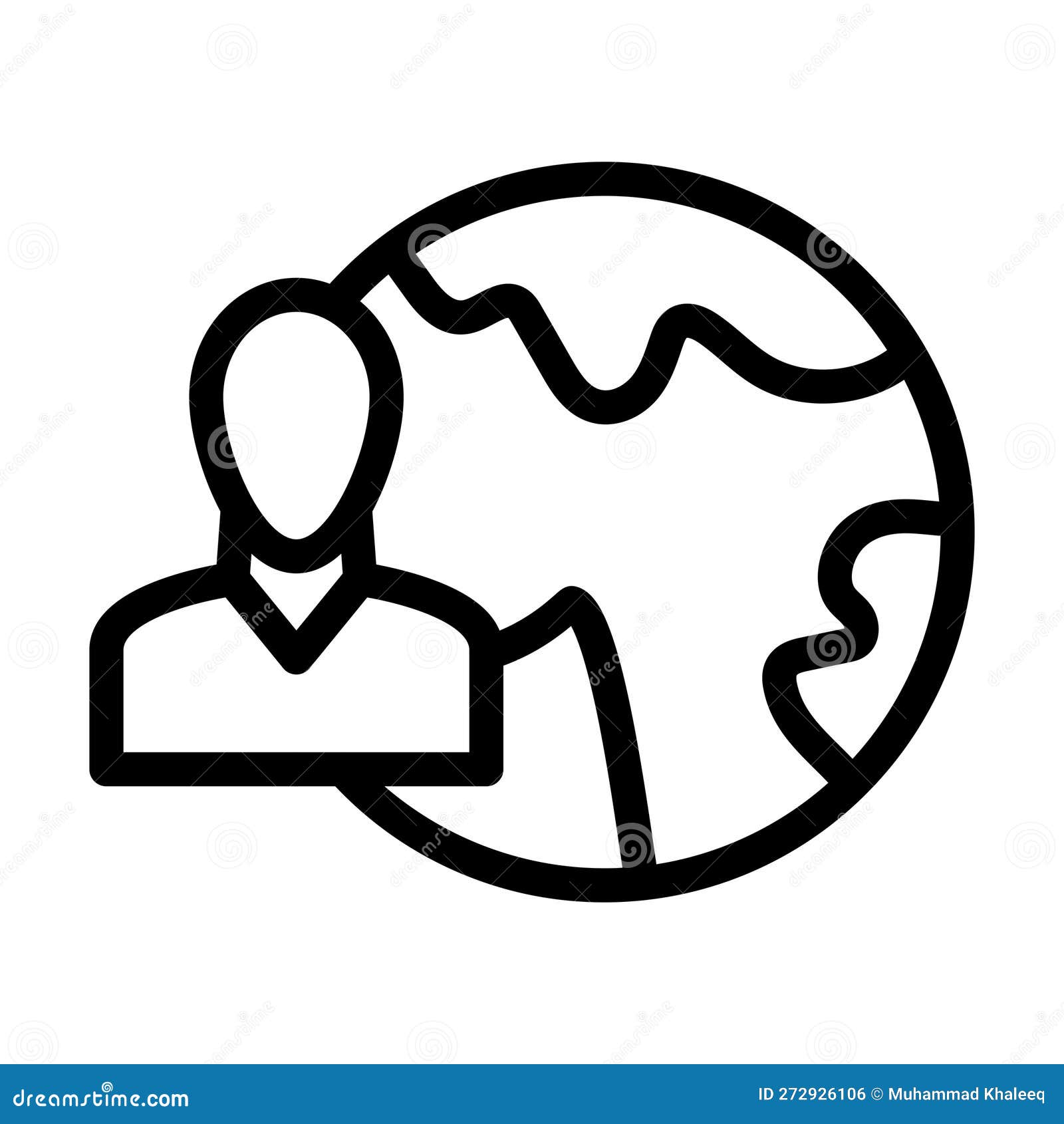 Human Impact Vector Thick Line Icon For Personal And Commercial Use