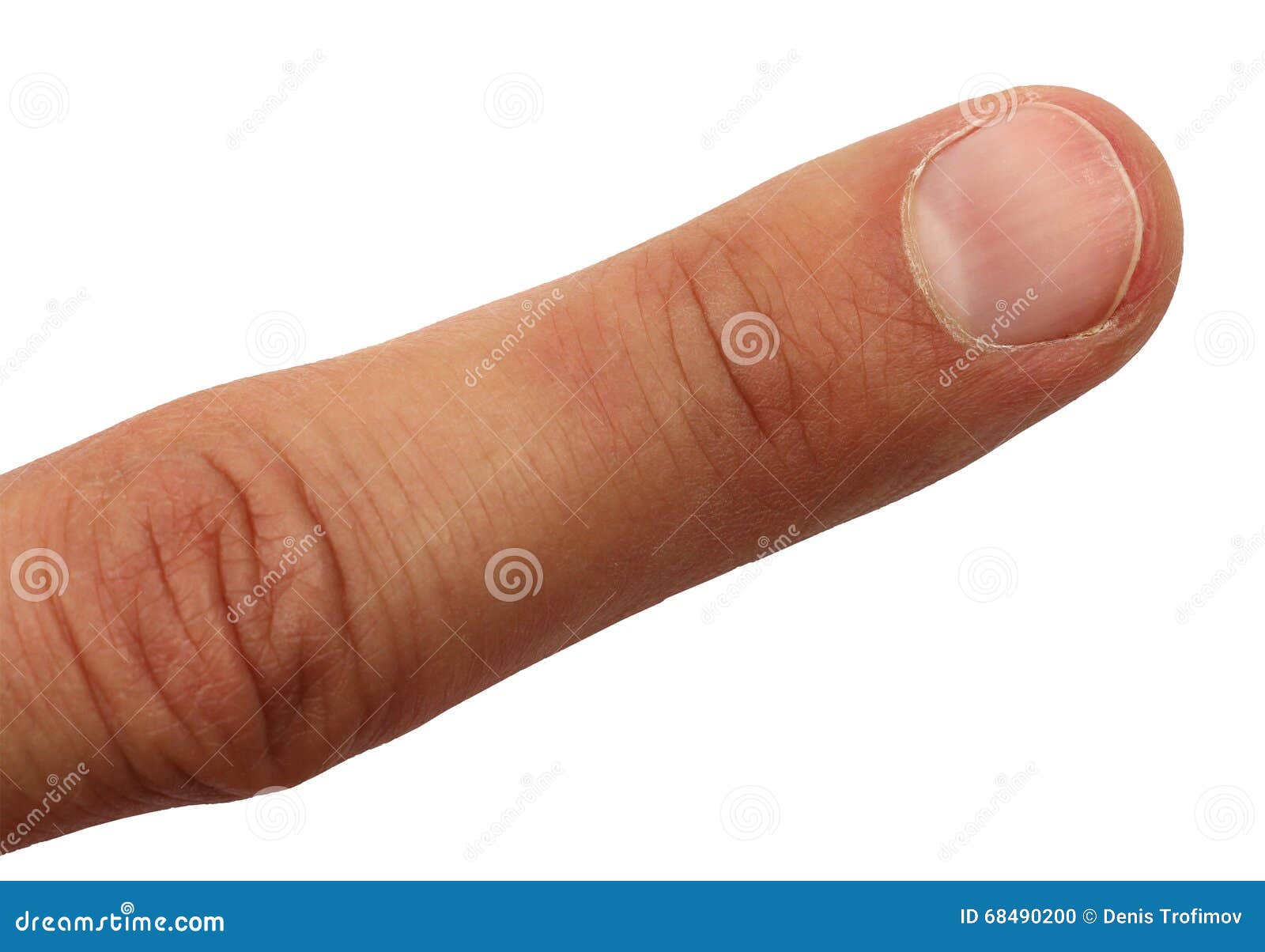 Human Index Finger on White Background, Isolated Stock Photo - Image of ...