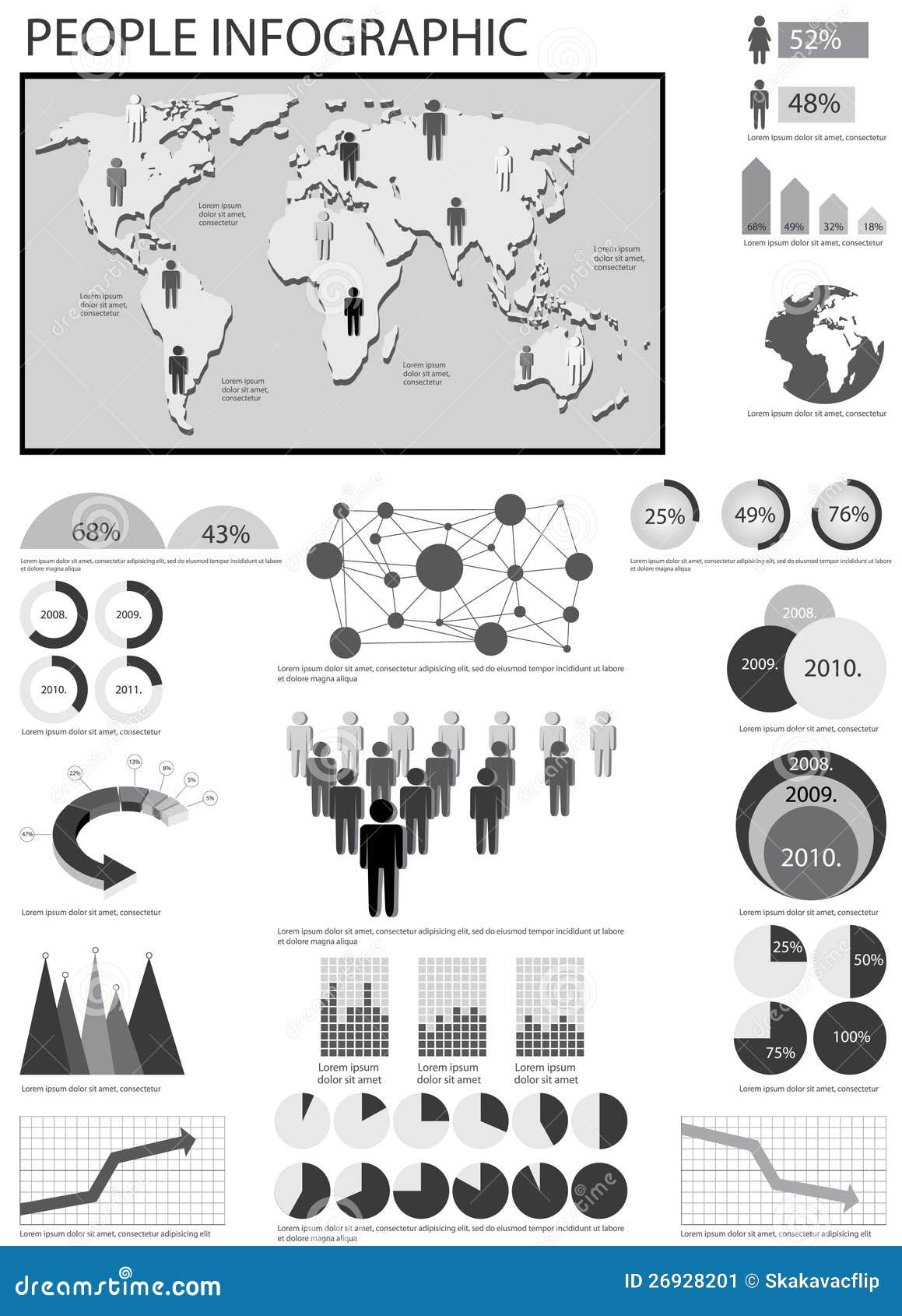 Human info graphic stock vector. Illustration of arrow - 26928201