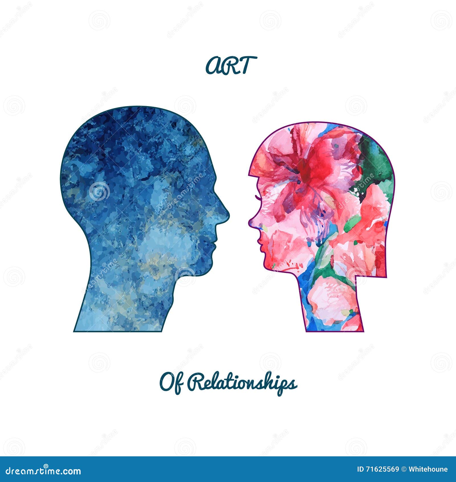 Human inner world concept stock vector. Illustration of concept - 71625569