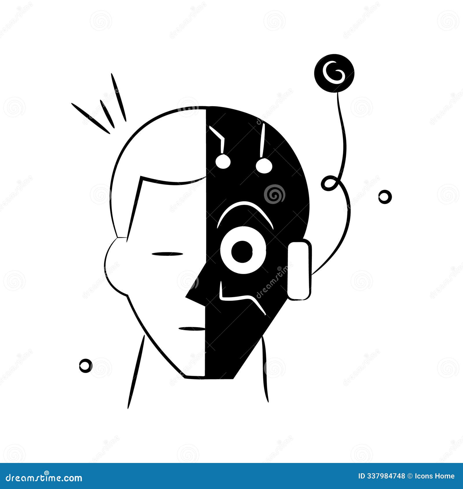 Human Integration stock illustration. Illustration of artificial ...