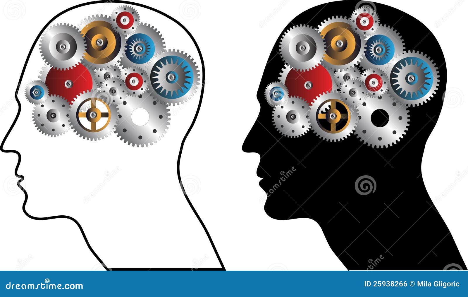 Human intelligence stock vector. Illustration of motor - 25938266