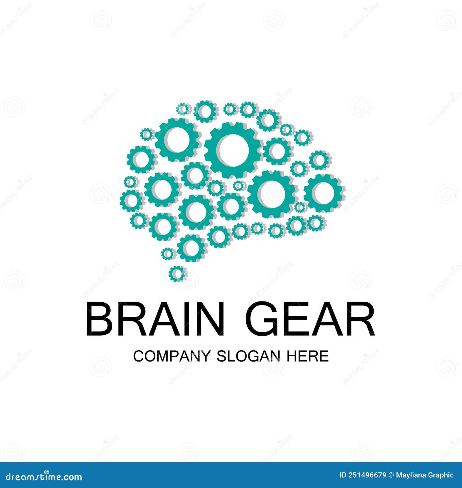 Human Intelligence Brain Logo Vector Design Stock Vector - Illustration ...