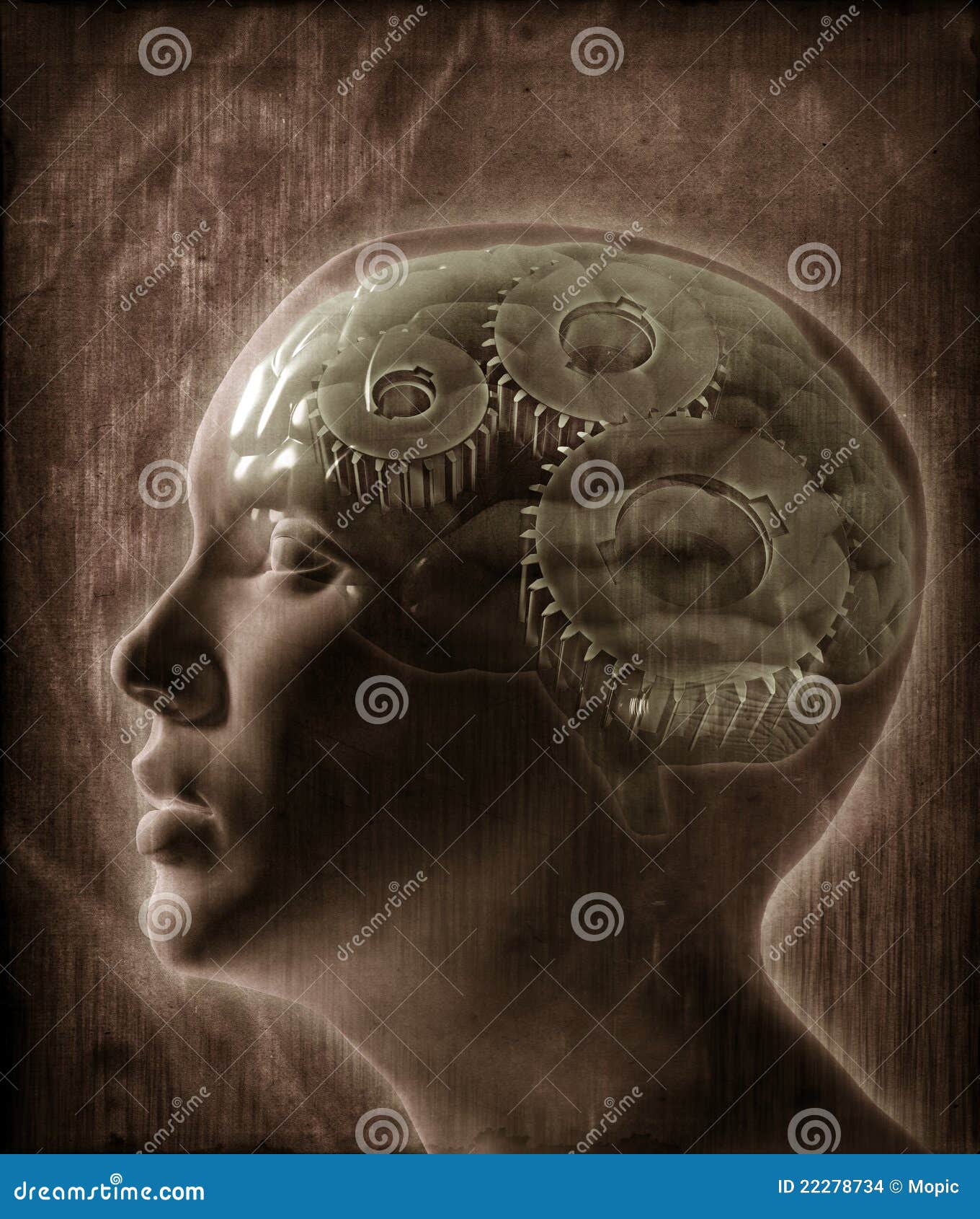 Human intelligence concept stock illustration. Illustration of brain ...