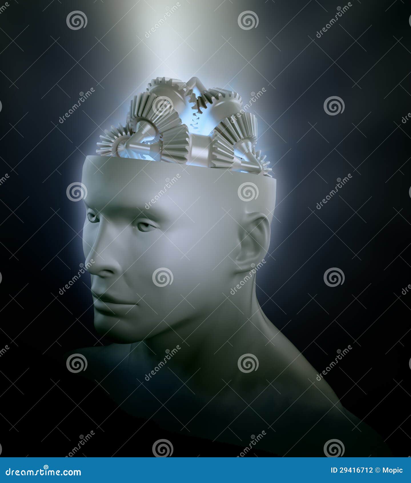 Human intelligence concept stock illustration. Illustration of human ...